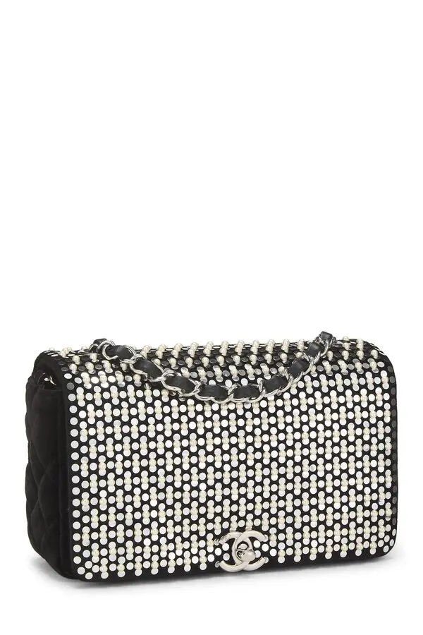 Chanel Embellished Velvet Flap Bag