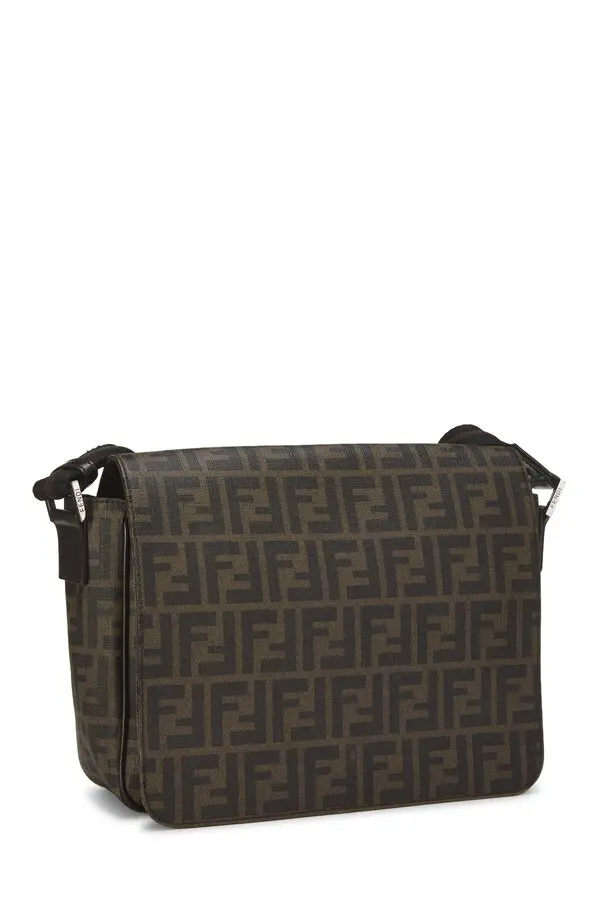 Fendi Zucca Coated Canvas Messenger Bag