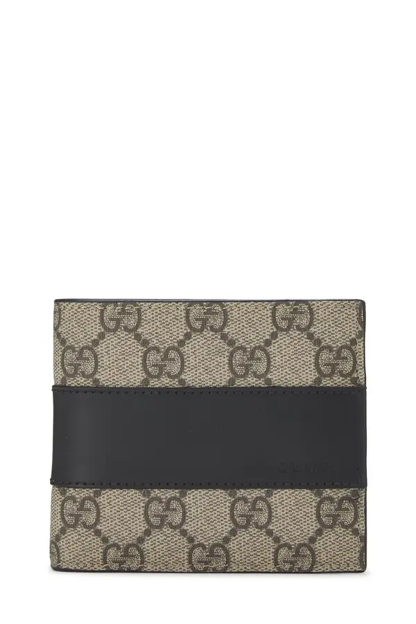 Gucci Original Gg Supreme Canvas Bifold Wallet - Black