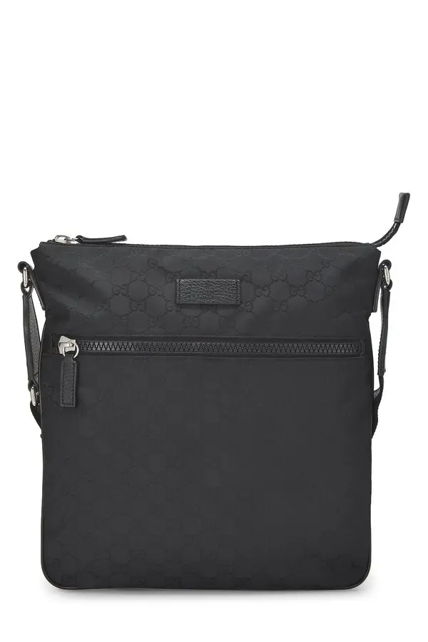 Gucci Gg Nylon Zip Pocket Messenger