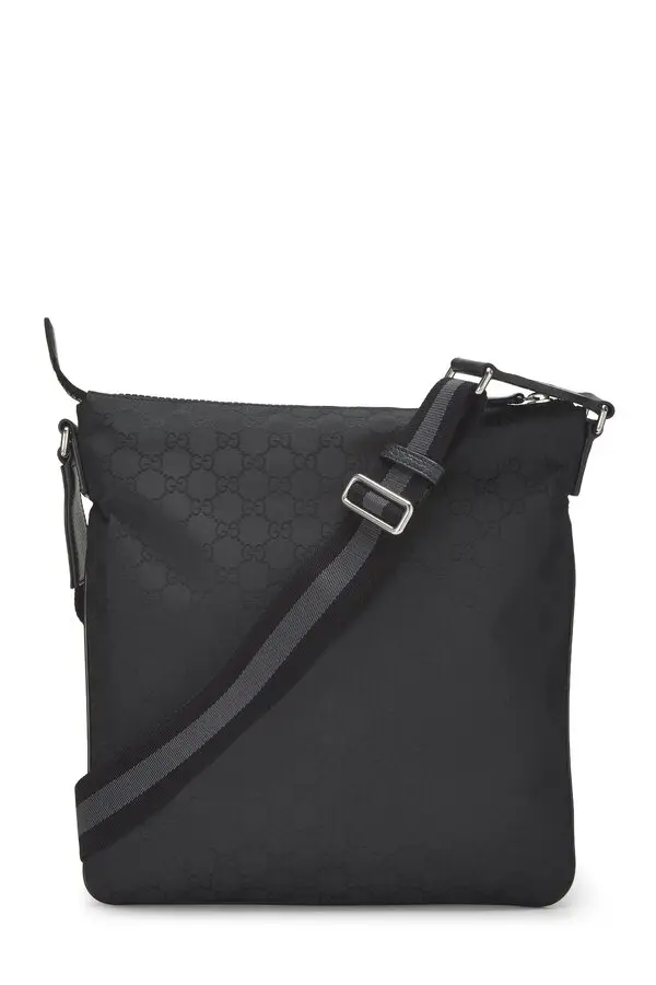 Gucci Gg Nylon Zip Pocket Messenger