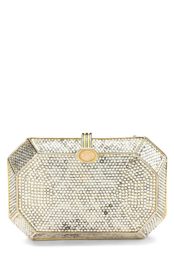 Judith Leiber Crystal Minaudière - Silver