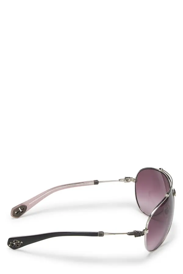 Chrome Hearts Metal Stoned Aviator Sunglasses