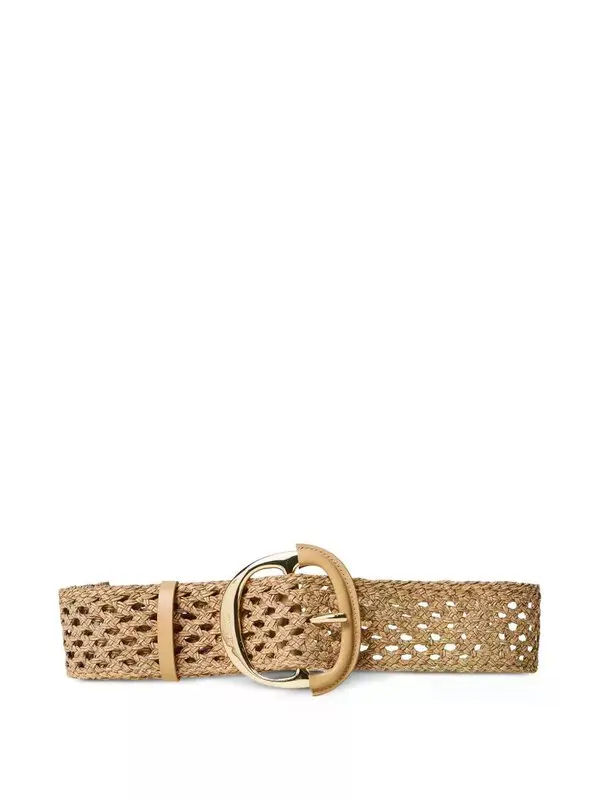 TWINSET Woven Buckled Belt - Neutrals