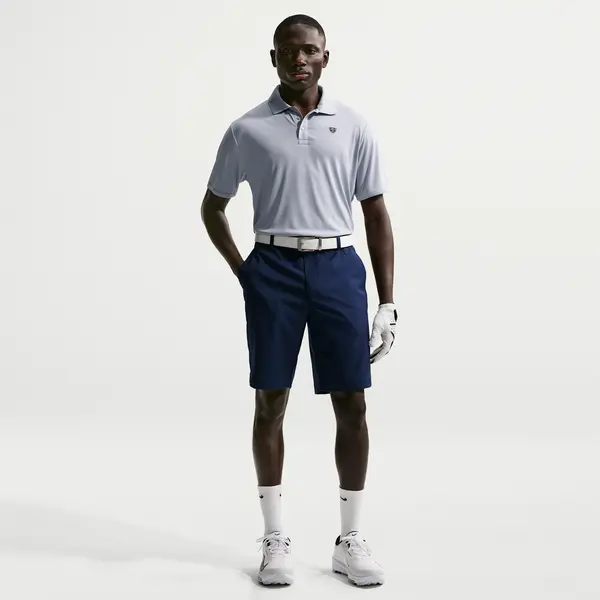 Nike Par Dri-fit Chest Logo Golf Polo - Grey