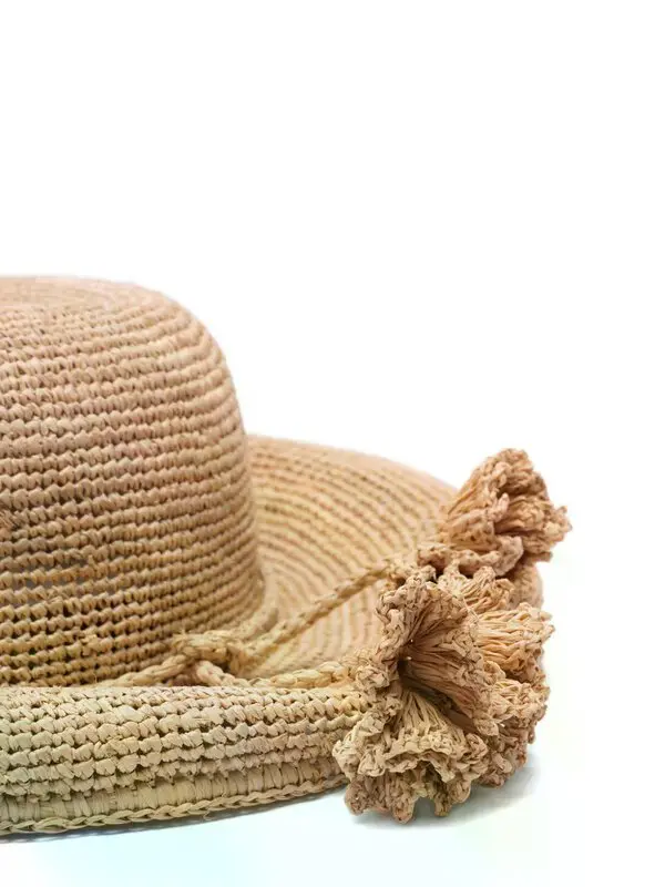 IBELIV Tassel Raffia Hat - Neutrals