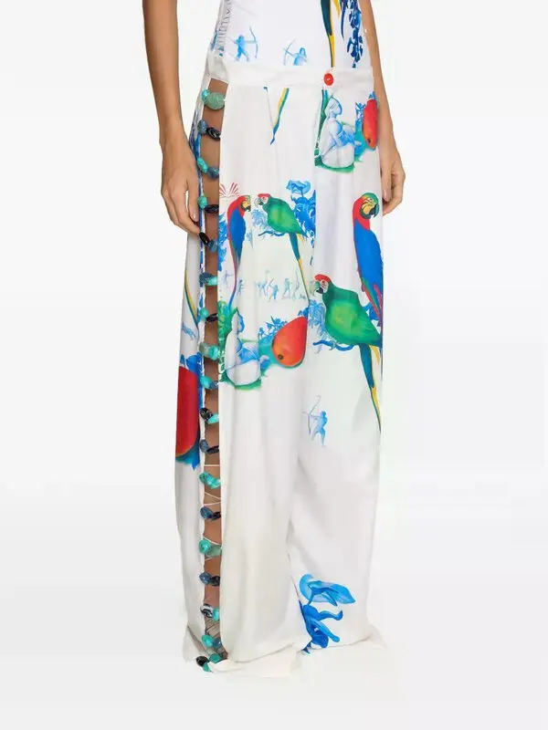 AMIR SLAMA Printed Trousers