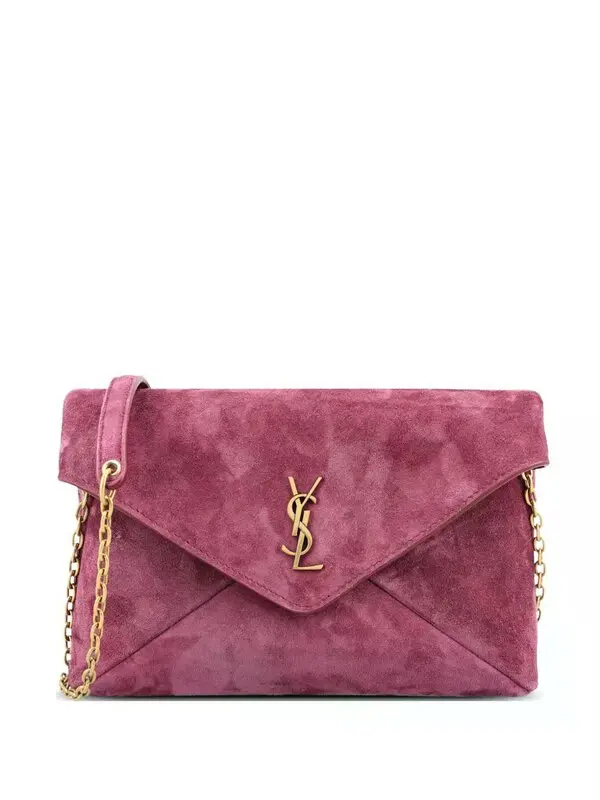 Saint Laurent Small Cassandre Chain Shoulder Bag - Pink