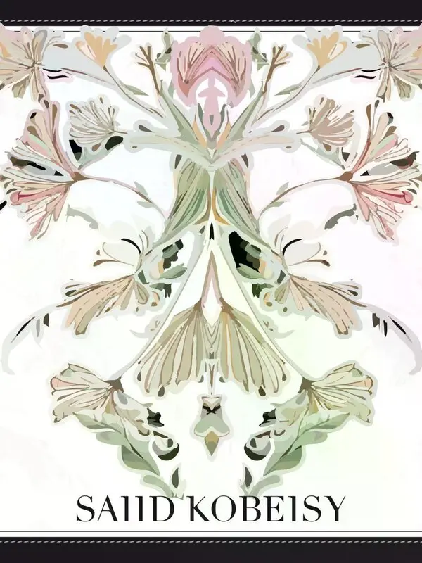 SAIID KOBEISY Floral Large Scarf - White