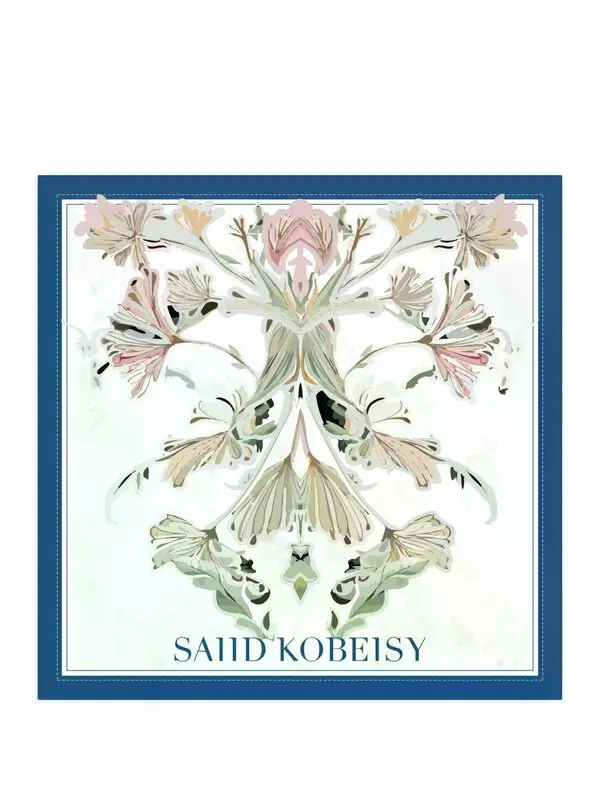 SAIID KOBEISY Medium Floral Scarf - White