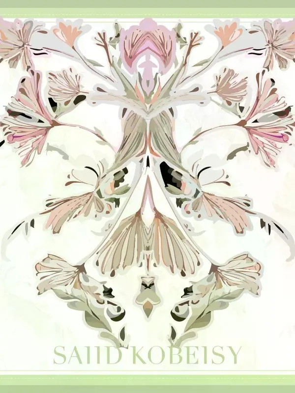 SAIID KOBEISY Medium Floral Scarf - White