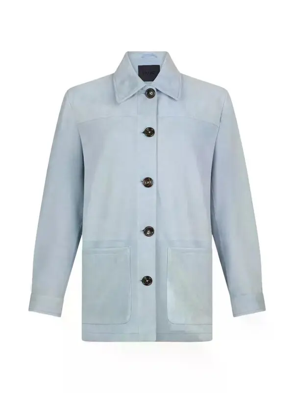 Liu Jo Suede Button Jacket - Blue