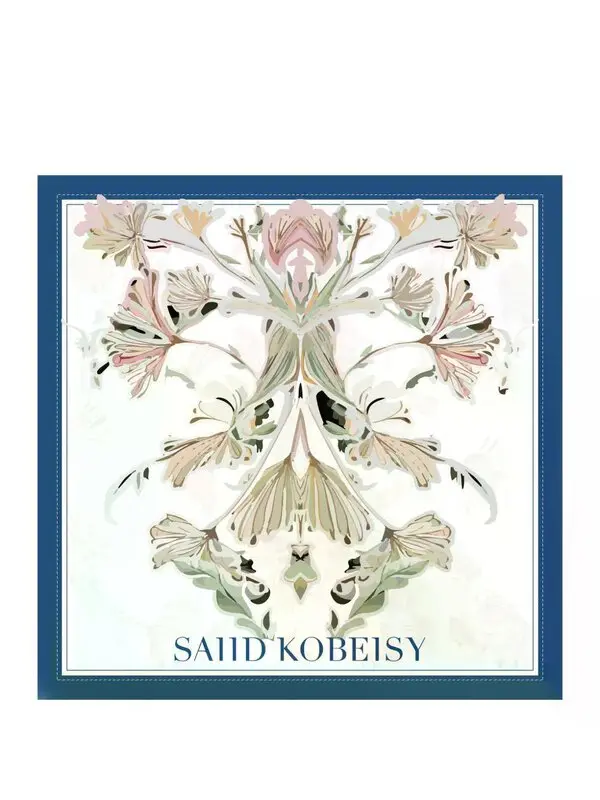 SAIID KOBEISY Floral Large Scarf - White