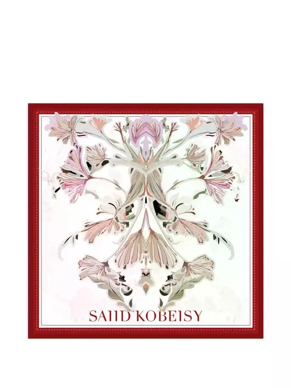 SAIID KOBEISY Floral Large Scarf - White