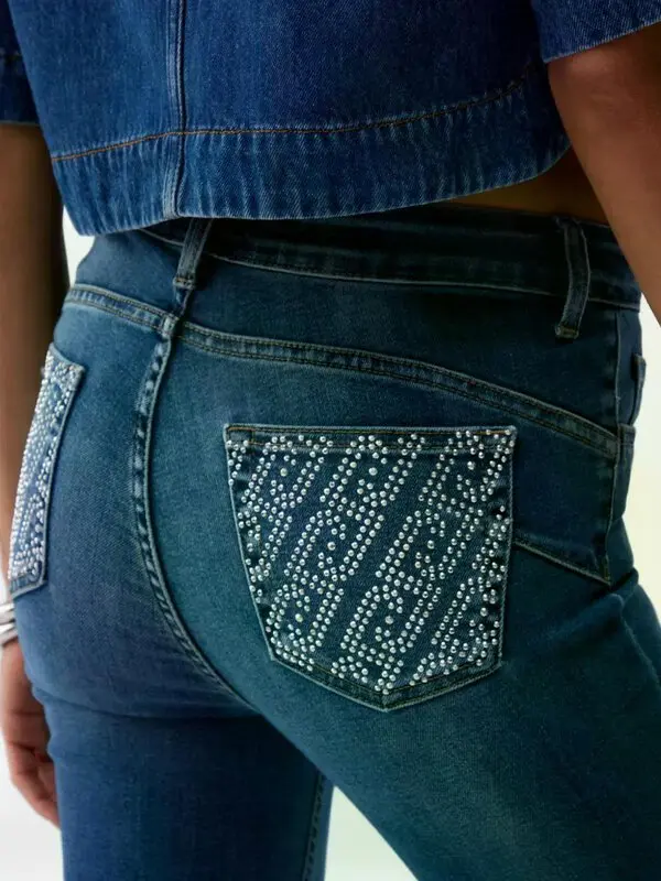 Liu Jo Appliquéd Skinny Jeans - Blue