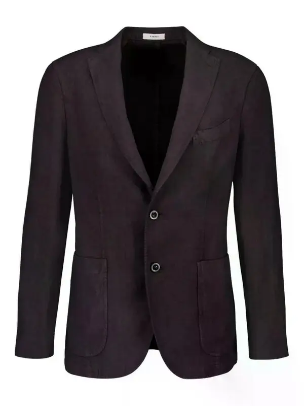 Boglioli Single-breasted Linen Blazer - Brown