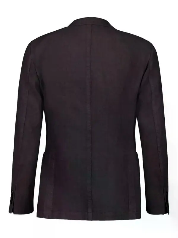 Boglioli Single-breasted Linen Blazer - Brown