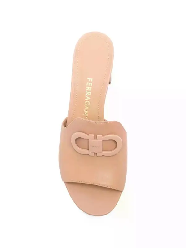FERRAGAMO Rexy Open Toe Sandals - Neutrals