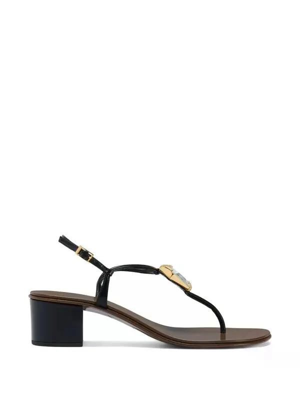 GIUSEPPE ZANOTTI Patrice Geometric Crystal Sandals - Grey