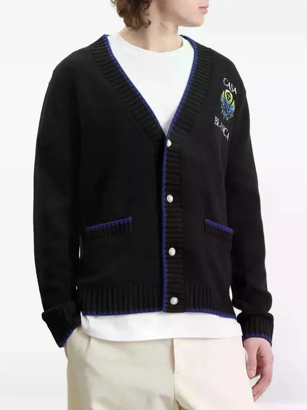Casablanca Printed Pocket Cardigan