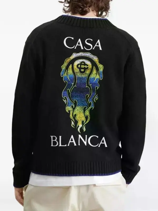 Casablanca Printed Pocket Cardigan