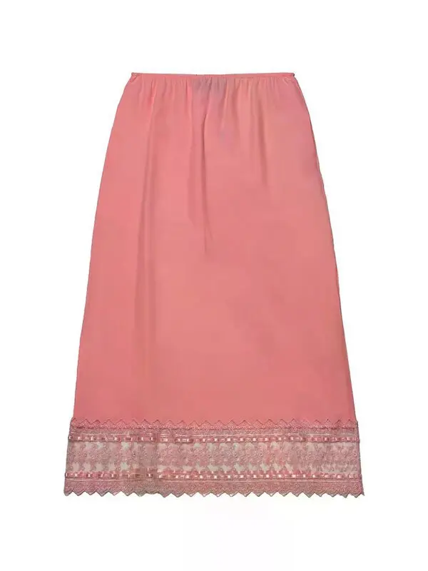 Simone Rocha Lace-trim Midi Skirt - Pink