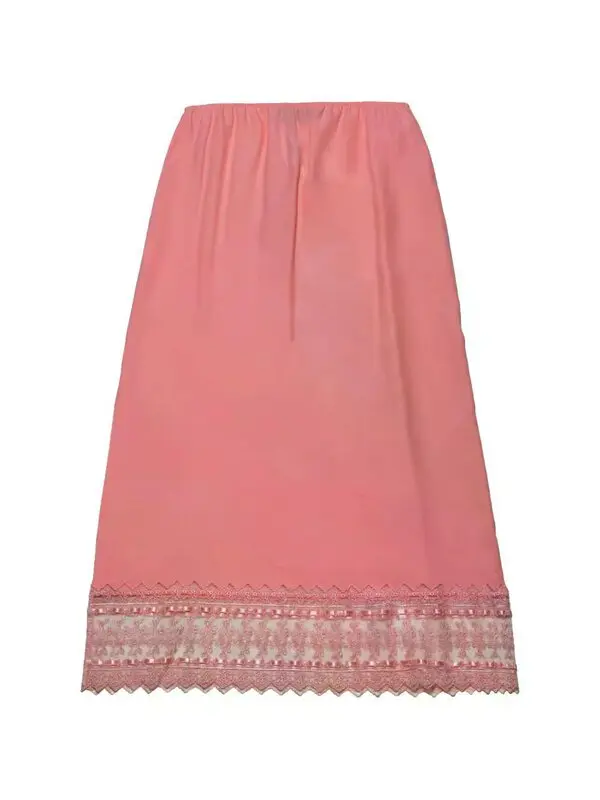 Simone Rocha Lace-trim Midi Skirt - Pink