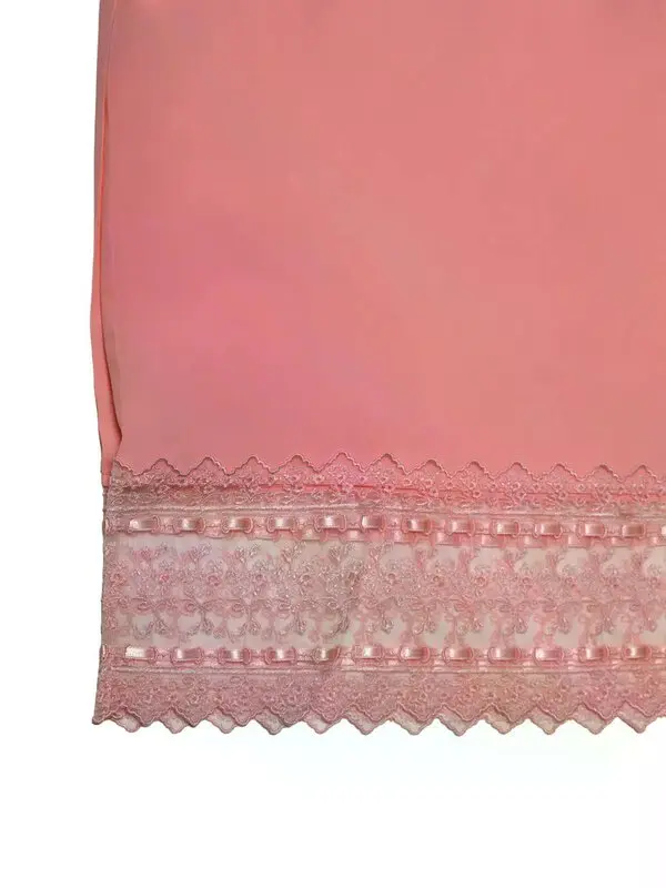 Simone Rocha Lace-trim Midi Skirt - Pink