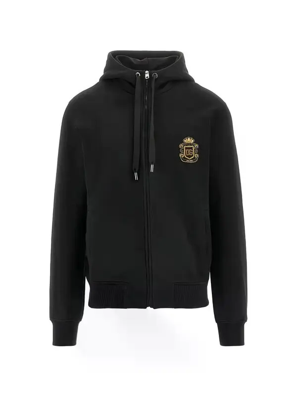 Dolce & Gabbana Logo-detailed Hoodie - Black