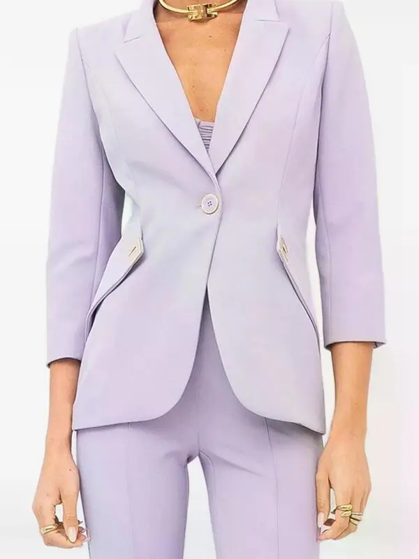 Elisabetta Franchi Button Trim Blazer