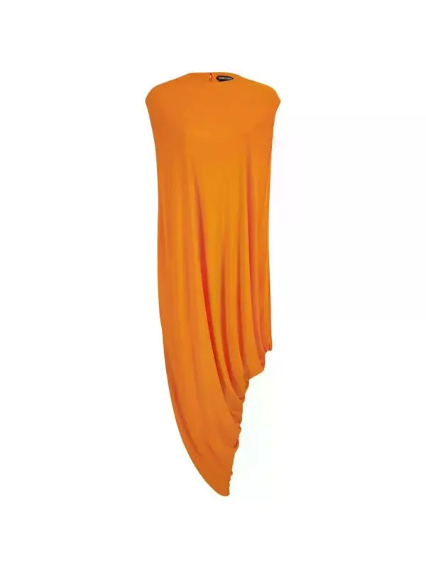TOM FORD Draped Sleeveless Top - Orange