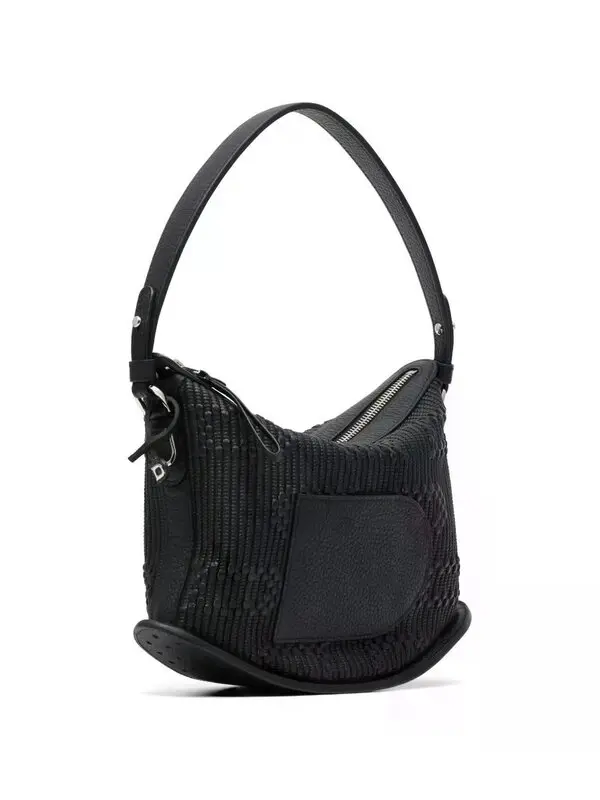 Delvaux Pin Swing Textured Shoulder Bag