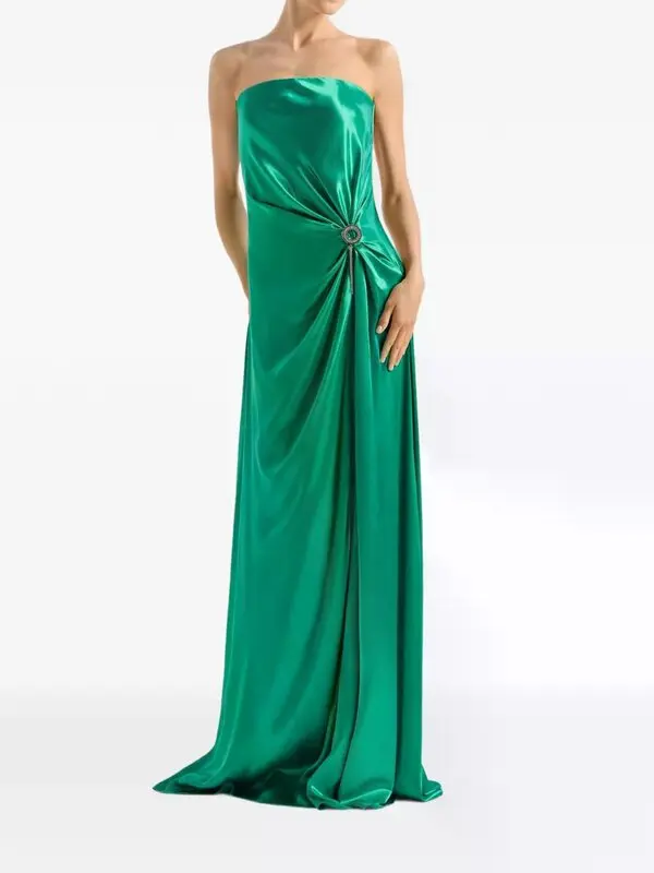 GENNY Embellished Knot Maxi Dress