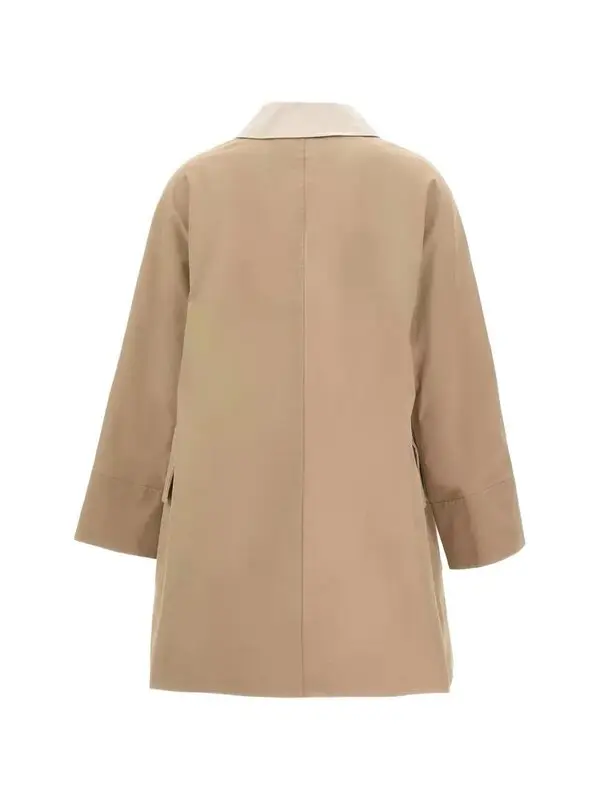 ELENA MIRÒ Double-breasted Coat With Contrasting Collar