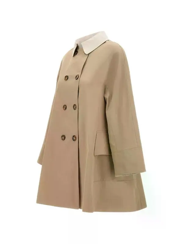 ELENA MIRÒ Double-breasted Coat With Contrasting Collar
