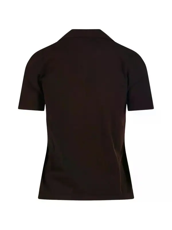 ROBERTO COLLINA Collared T-shirt - Brown