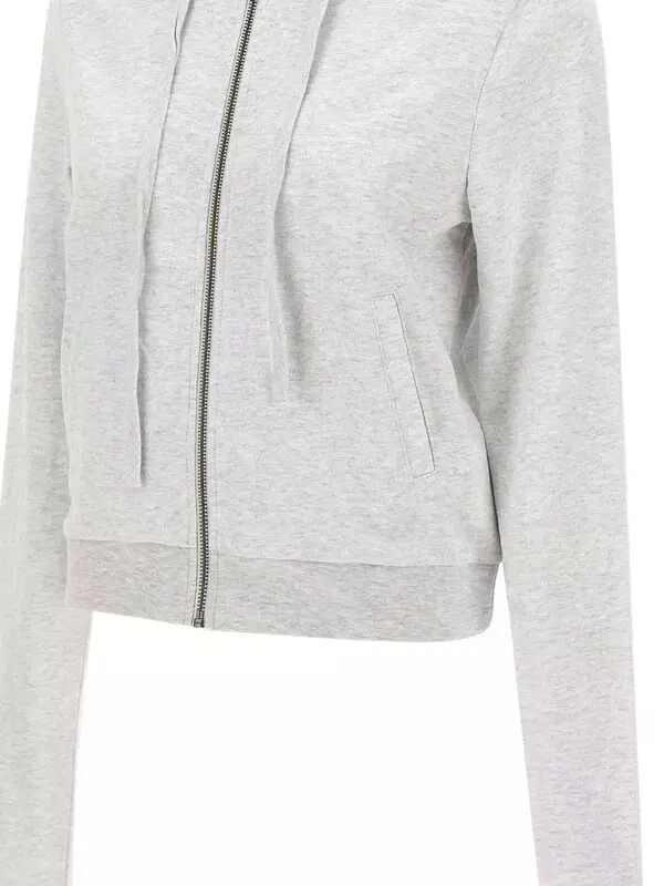 ENTIRE STUDIOS Zip Drawstring Cropped Hoodie