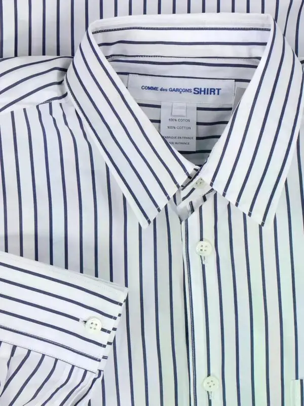Comme Des Garçons Striped Shirt - White