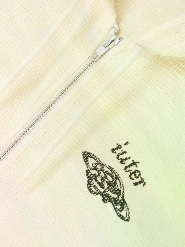 IUTER Waffle Zip Hoodie