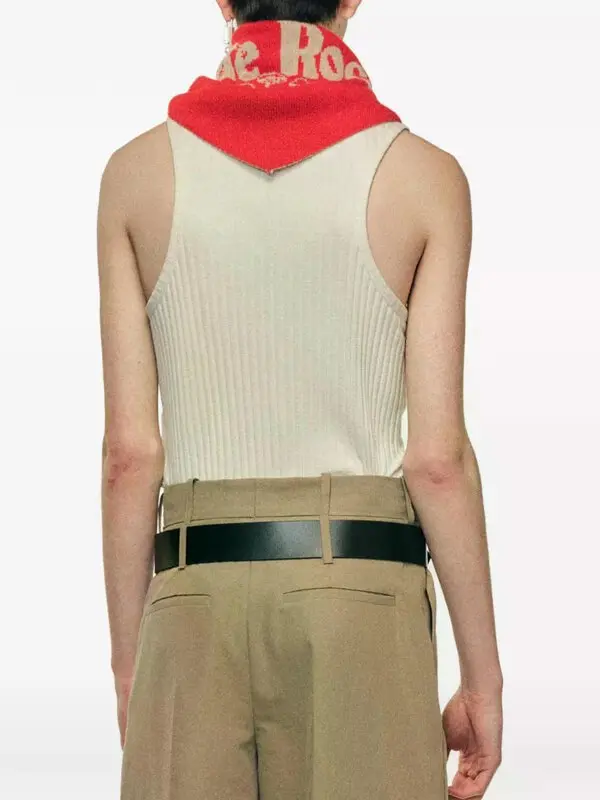 Simone Rocha Ribbon-detail Ribbed Knit Vest