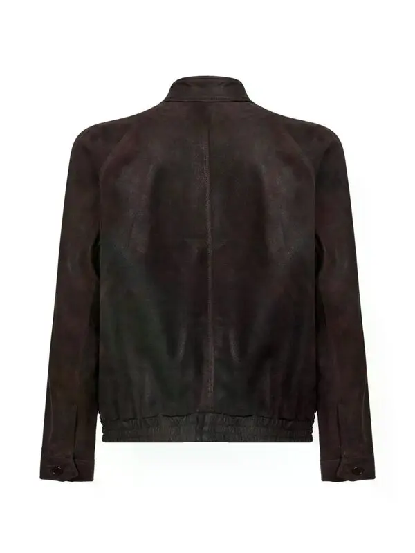 SALVATORE SANTORO Buttoned-collar Raglan Jacket