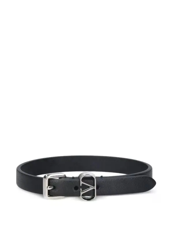 Valentino Garavani Ovalette V-logo Bracelet - Black