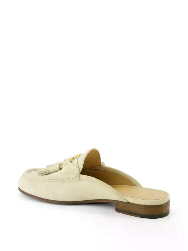 Valentino Garavani Vlogo Signature Tassel Detail Flat Mules - Neutrals