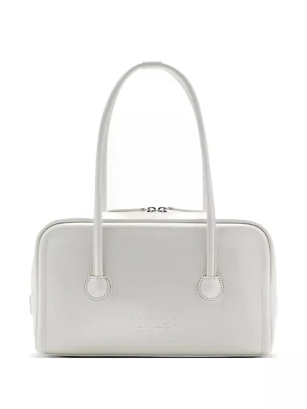 MARGESHERWOOD Embossed Logo Shoulder Bag - White