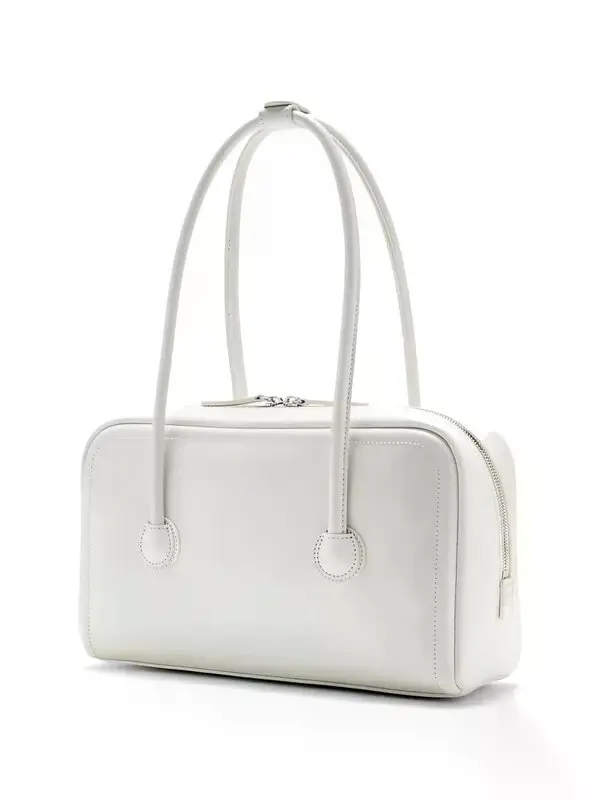 MARGESHERWOOD Embossed Logo Shoulder Bag - White