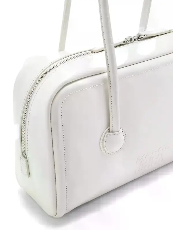MARGESHERWOOD Embossed Logo Shoulder Bag - White
