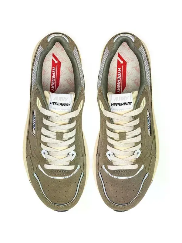 AUTRY Hyperway Low Suede Sneakers - Green