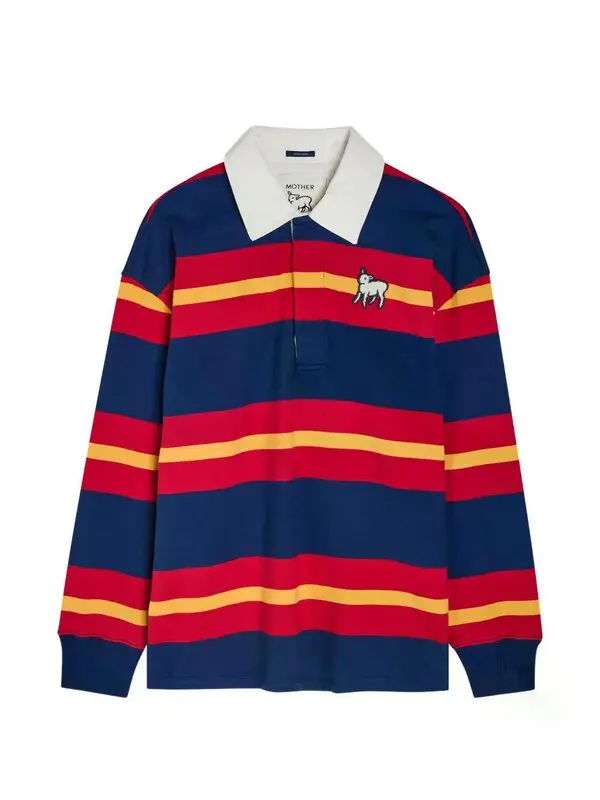 MOTHER The Huddle Polo Shirt - Blue