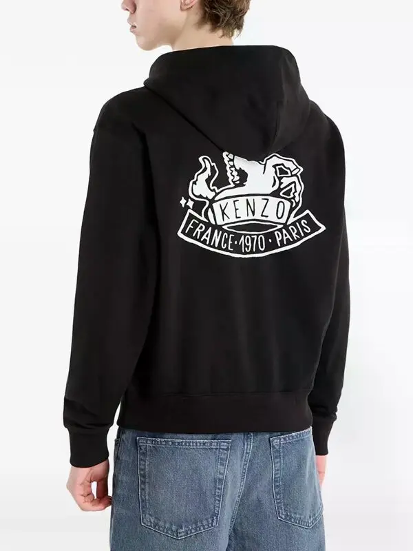 Kenzo Lunar New Year Graphic Zip-up Hoodie