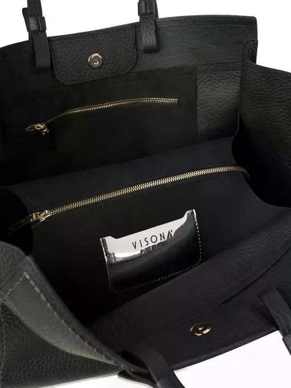 VISONA` Leather Tote Bag